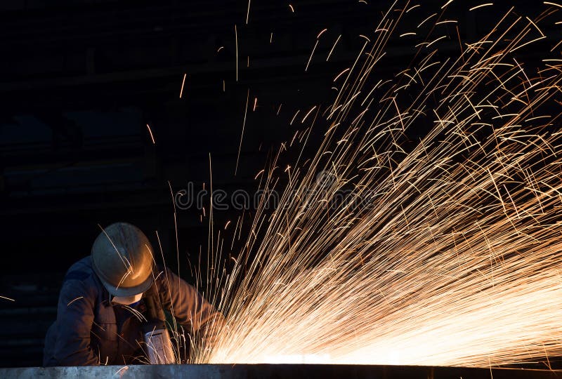 Lasser aan het werk stock afbeelding. Image of metaal - 35310479