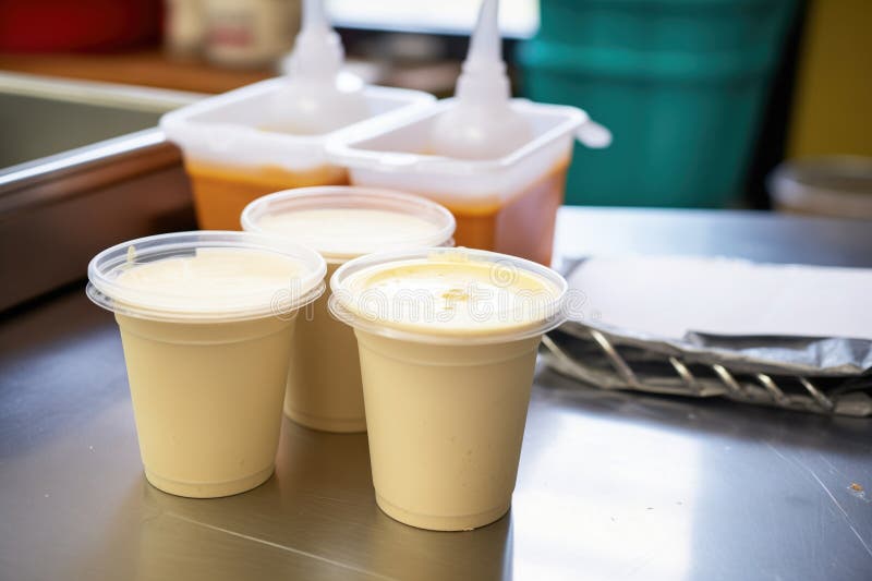 Lassi in Takeaway Containers, Portable and Ready To Go Stock ...