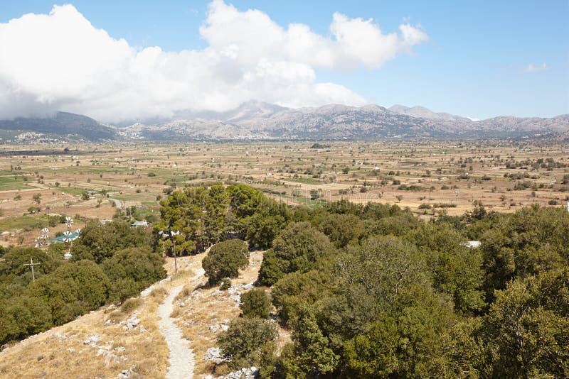 Lassithi Plateau stock image. Image of greek, mill, deserted - 35454549