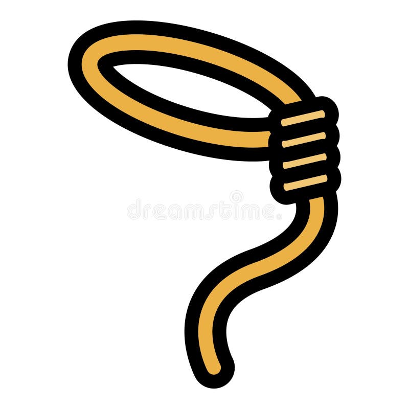 Lasso Loop Icon Vector Flat Stock Vector - Illustration of outline ...