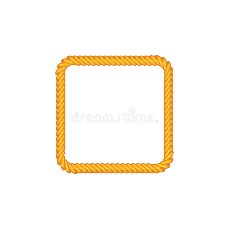 Lasso rope art stock vector. Illustration of orange - 105078102