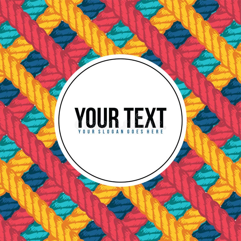 Lasso Rope Pattern Background Template Stock Vector - Illustration of ...