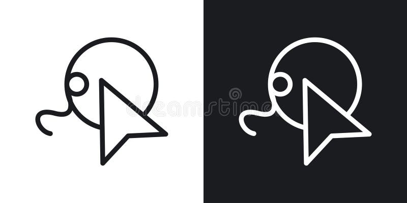 Lasso Tool Icon Set Technology Polygonal Art Graphic Design Vector Symbol In A Black Filled And