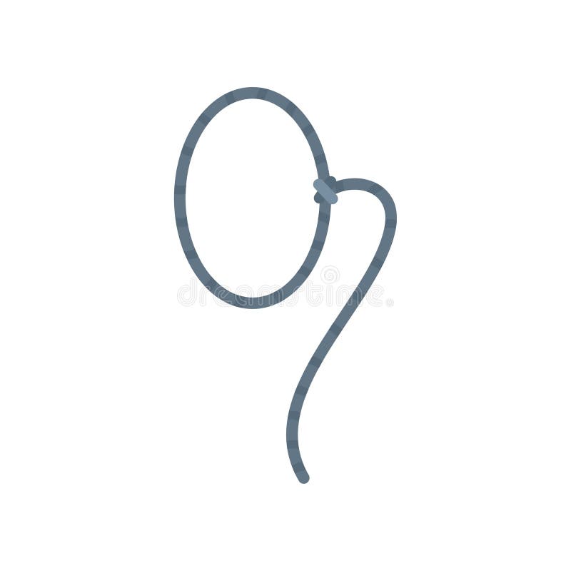 Lasso Tool Using for Catching Wild Horses or Cattle Stock Illustration ...