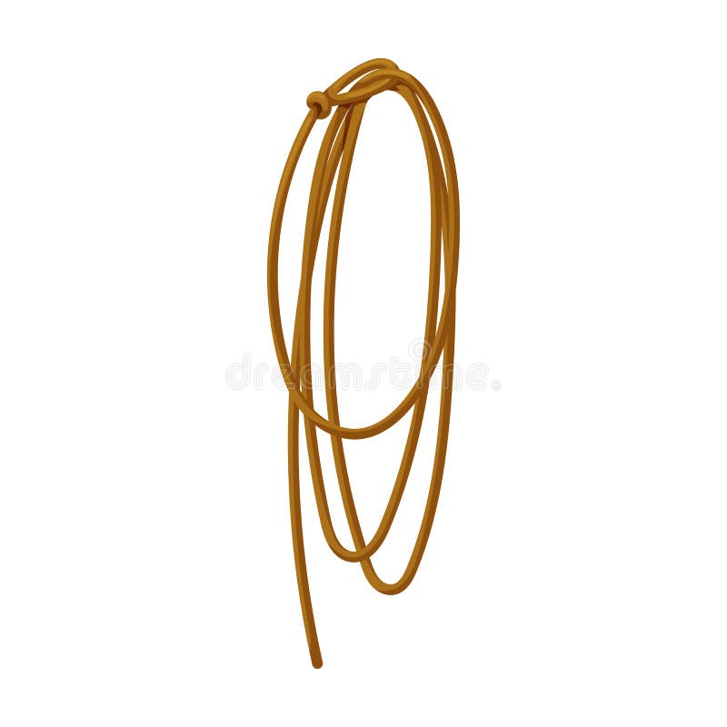 Lasso Vector Icon.Cartoon Vector Icon Isolated on White Background ...