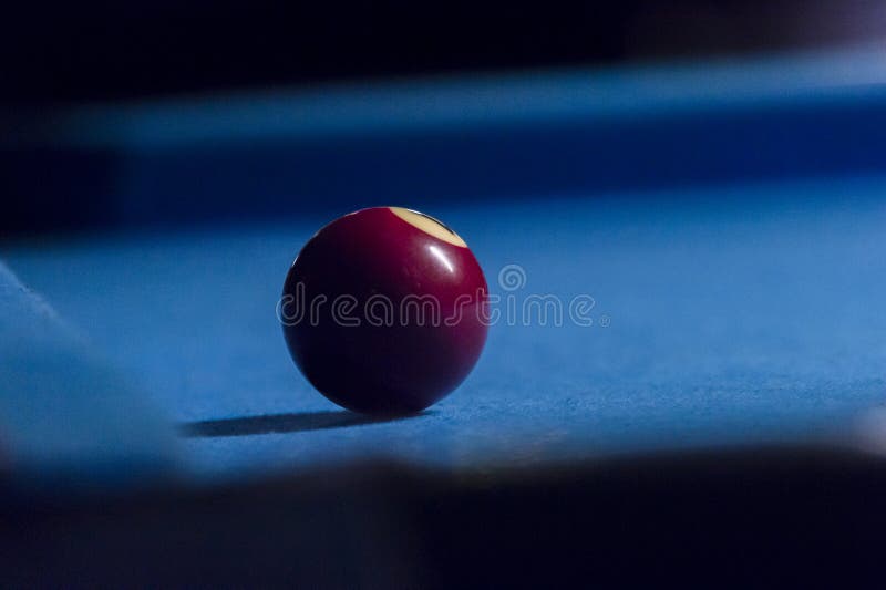 The Last Ball on the Billiards Table Stock Image - Image of last, eight ...