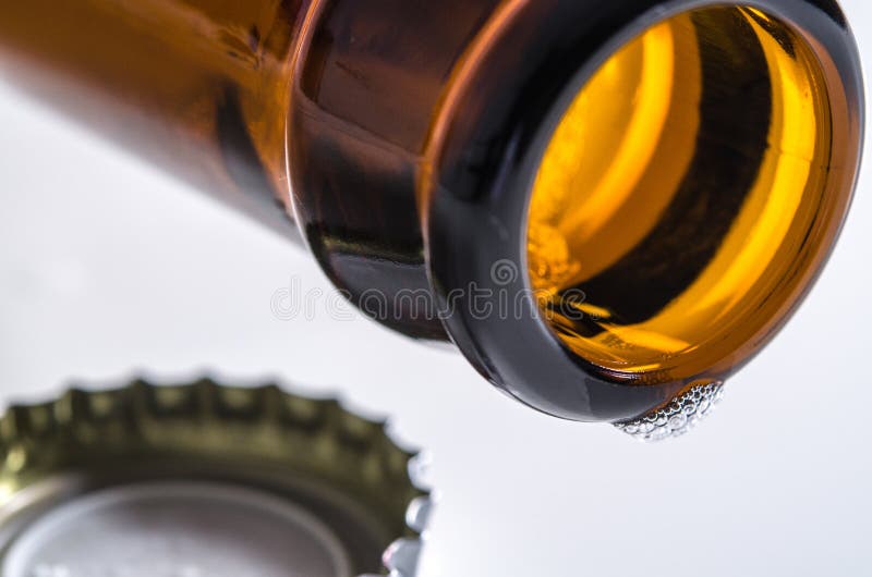 The Last Can of Beer in the Empty Fridge. Stock Image - Image of funny ...