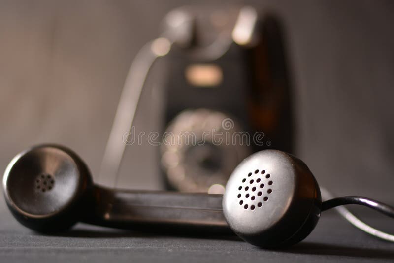 The Last Call of an Old Phone Stock Photo - Image of home, connection ...