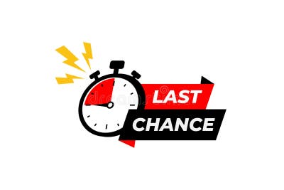 Last Chance Banner Label. Countdown Timer Banner Vector Illustration ...