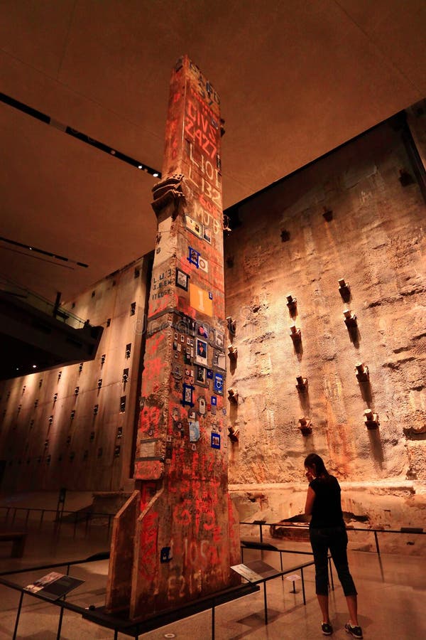 Last Column 911 Memorial Museum Editorial Stock Photo - Image of column ...