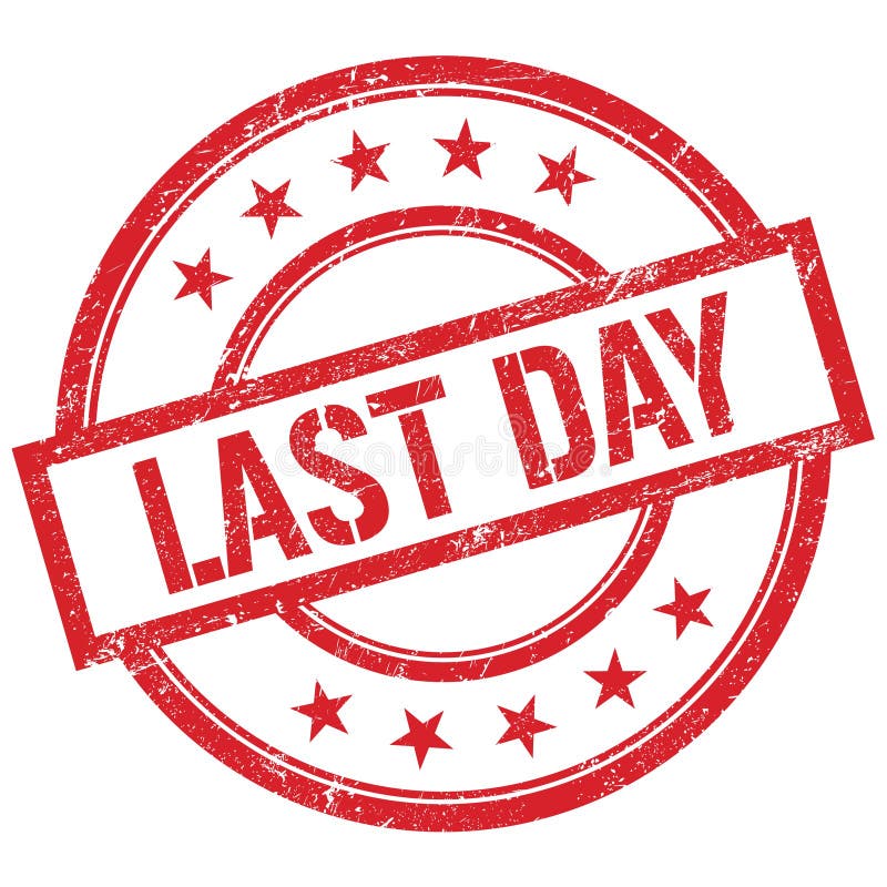 Last Day Stamp Stock Illustrations – 1,021 Last Day Stamp Stock ...