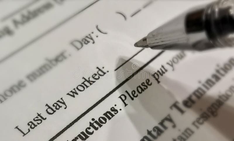 Last day worked stock image. Image of worked, employee - 187510251