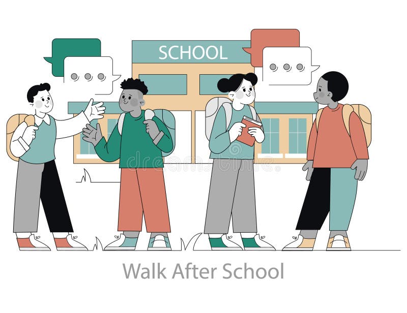 Last Days of Summer. Flat stock vector. Illustration of adolescence ...