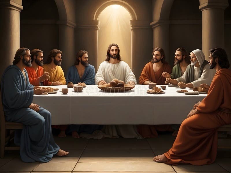 The Last Dinner Illustration Stock Illustration - Illustration of ...