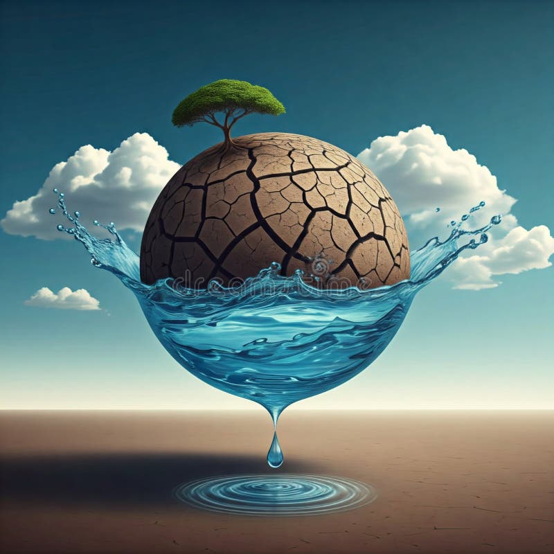 The Last Drop stock illustration. Illustration of sphere - 363182865