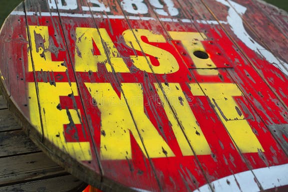 Last exit stock image. Image of table, last, exit - 135002893