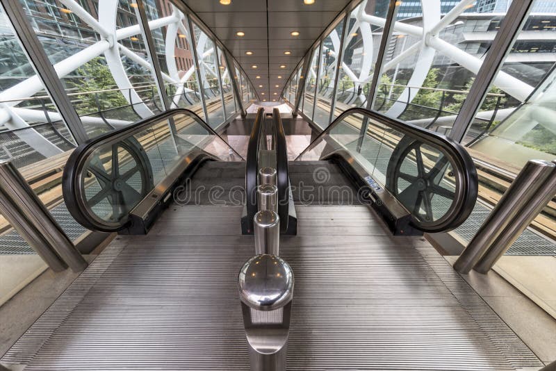 Last Exit of shopping mall stock image. Image of esacalator - 96824377