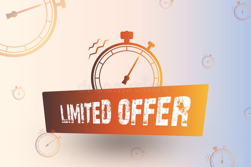 Last Limited Offer Clock Countdown Concept Stock Illustration ...