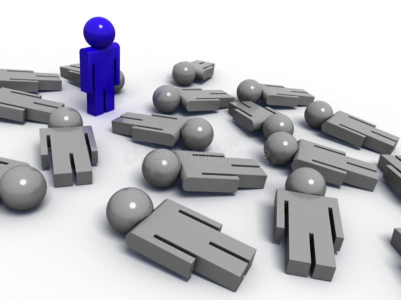 Last man standing stock illustration. Illustration of competition ...