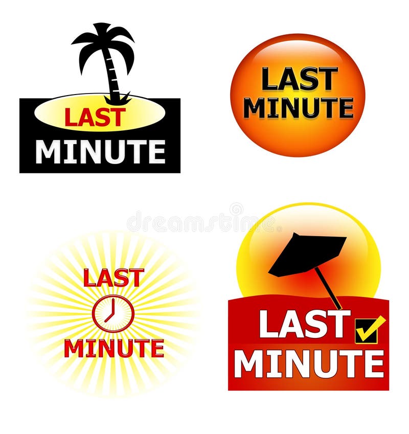 Blue last minute button stock illustration. Illustration of button ...