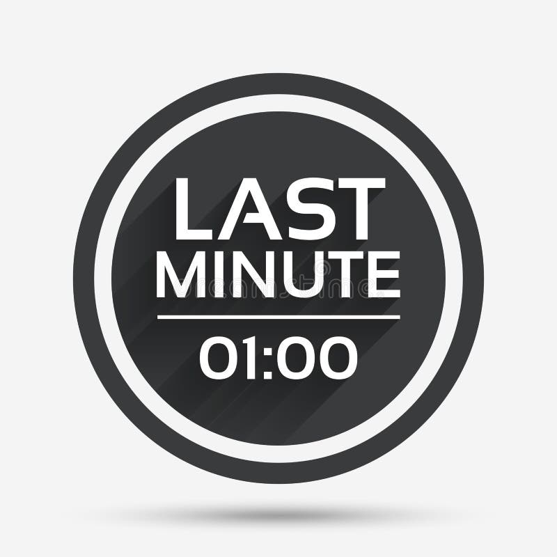 Last Minute Icon. Hot Travel Symbol Stock Vector - Illustration of ...