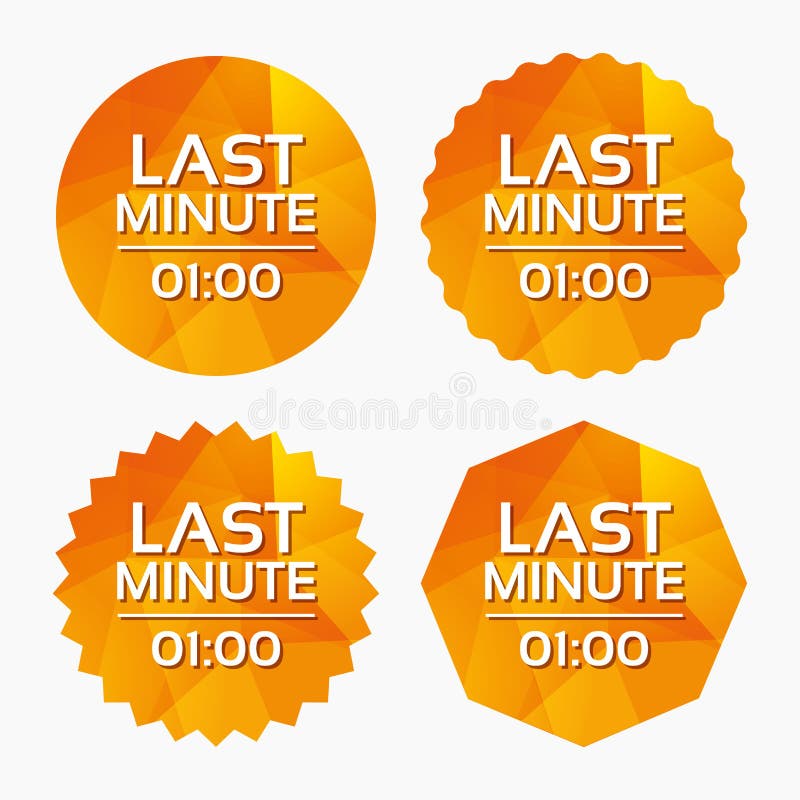 Last Minute Icon. Hot Travel Symbol Stock Vector - Illustration of ...