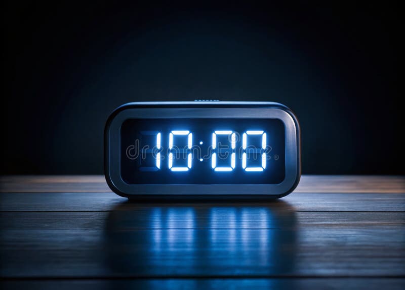 The Last Minute a Minimalist Digital Clock at 1159 PM Perfect for ...