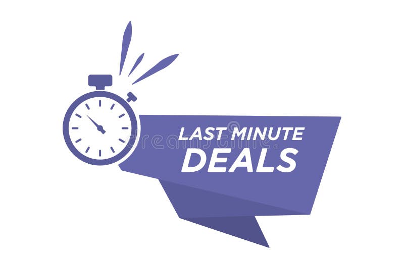 Last Minute Offer, Timer or Stopwatch Countdown Isolated Icon Vector ...
