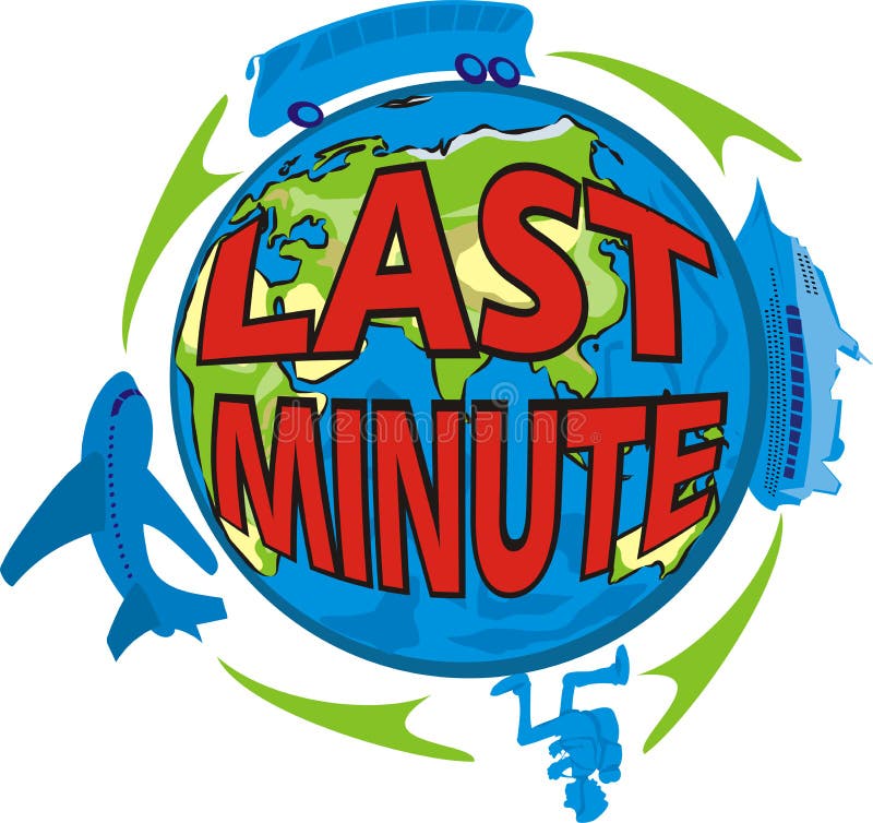 Last minute - vacation stock vector. Illustration of bureau - 20028573