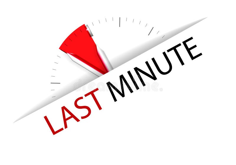 Time is Running Out Clock Deadline Ending Soon Stock Illustration ...