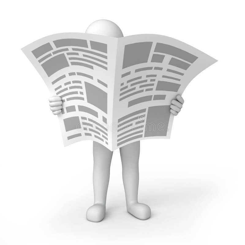 Newspaper stock illustration. Illustration of article - 6906305