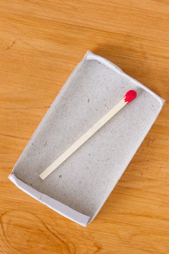 Last one matchstick in box stock photo. Image of power - 22115232