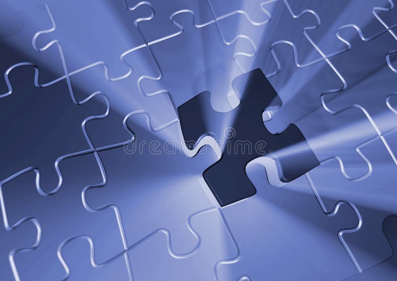 Last piece stock illustration. Illustration of ideas, puzzle - 407405