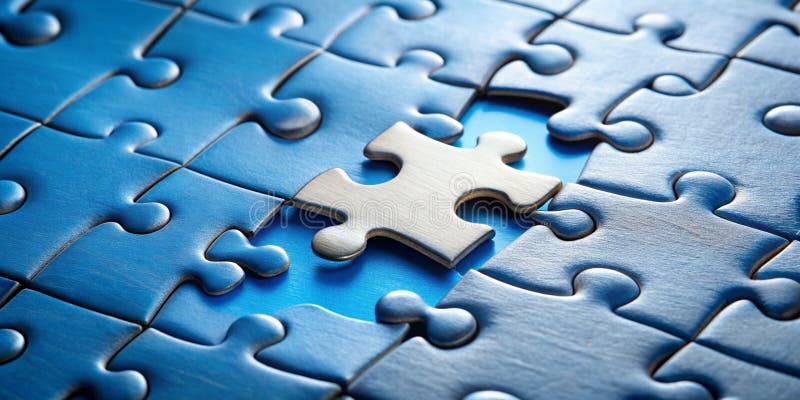 The Last Piece of Jigsaw Puzzle Concept for Solutions and Completion AI ...