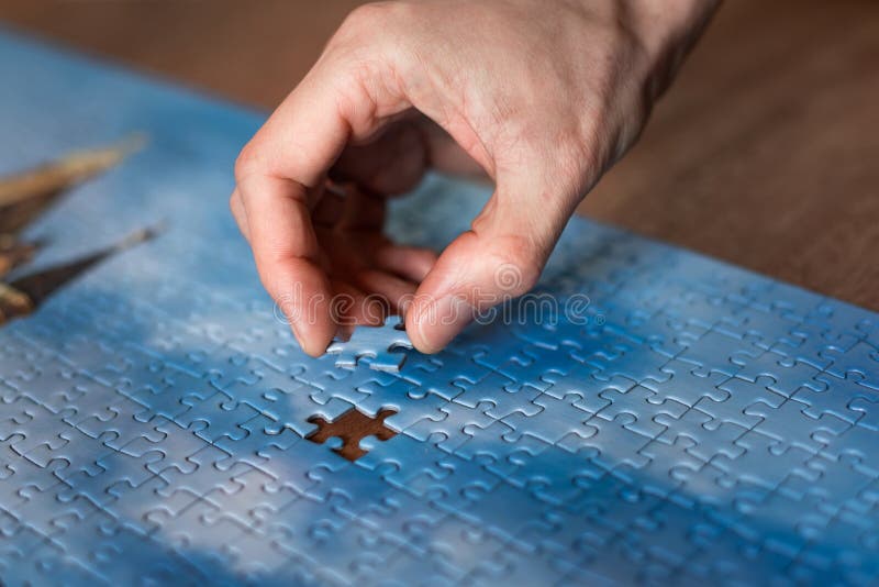 The Last Piece of Jigsaw Puzzle Concept for Solutions and Completion ...