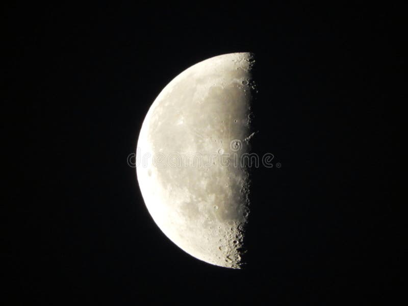 The Third or Last Quarter Moon is Also Called a Half Moon on Golden ...