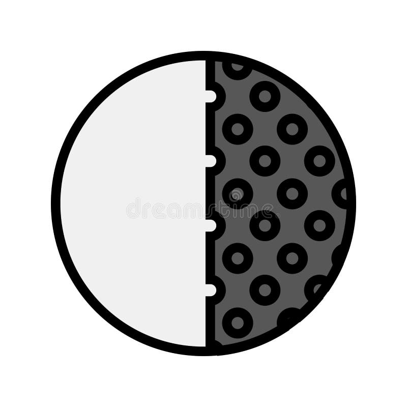 Last Quarter Vector Icon stock illustration. Illustration of last ...