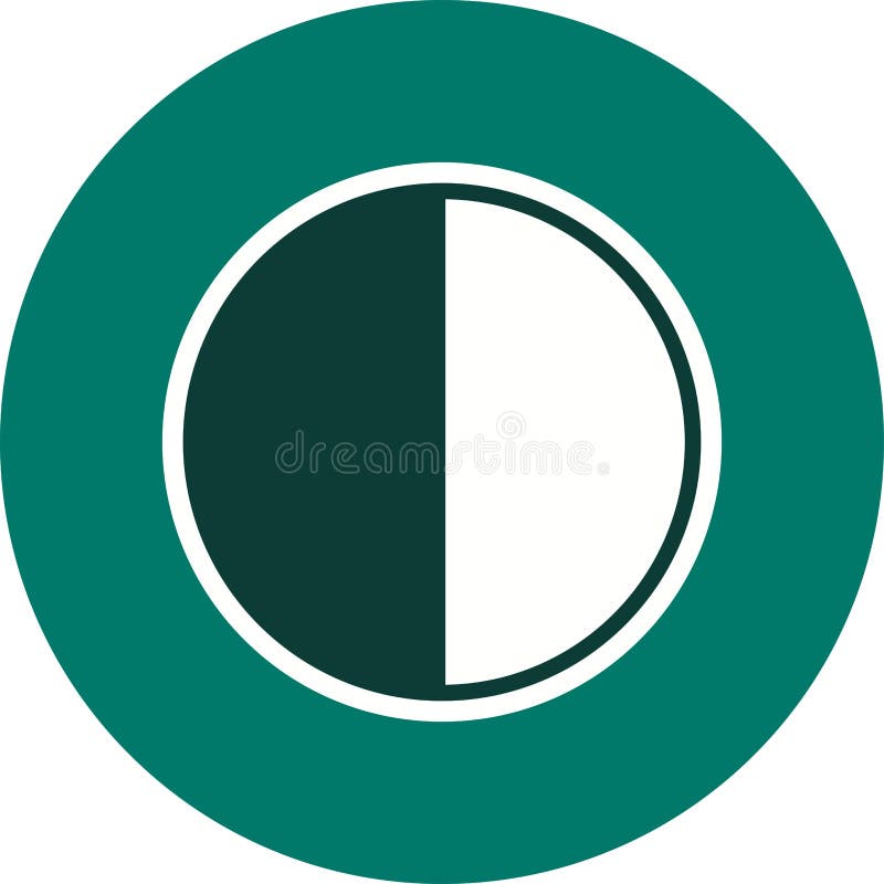 Last Quarter Vector Icon stock illustration. Illustration of glyph ...