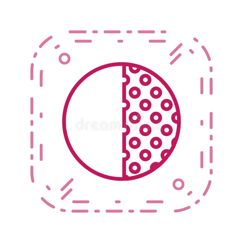 Last Quarter Vector Icon stock illustration. Illustration of symbol ...