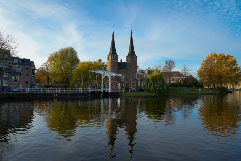 Last Remaining Town Gate of Delft Was Built in 1400 in the Netherlands ...