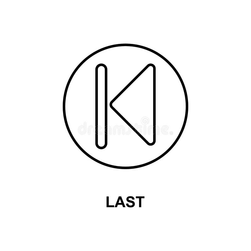 Last Sign Icon. Element of Simple Web Icon with Name for Mobile Concept ...