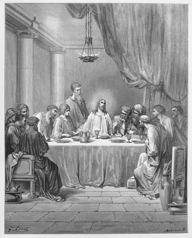 Last Supper of Jesus Christ the Savior Stock Image - Image of ...