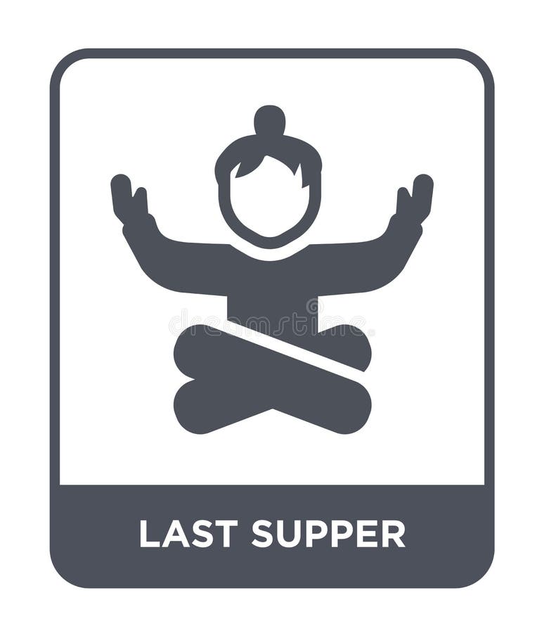 Last Supper Icon in Trendy Design Style. Last Supper Icon Isolated on ...