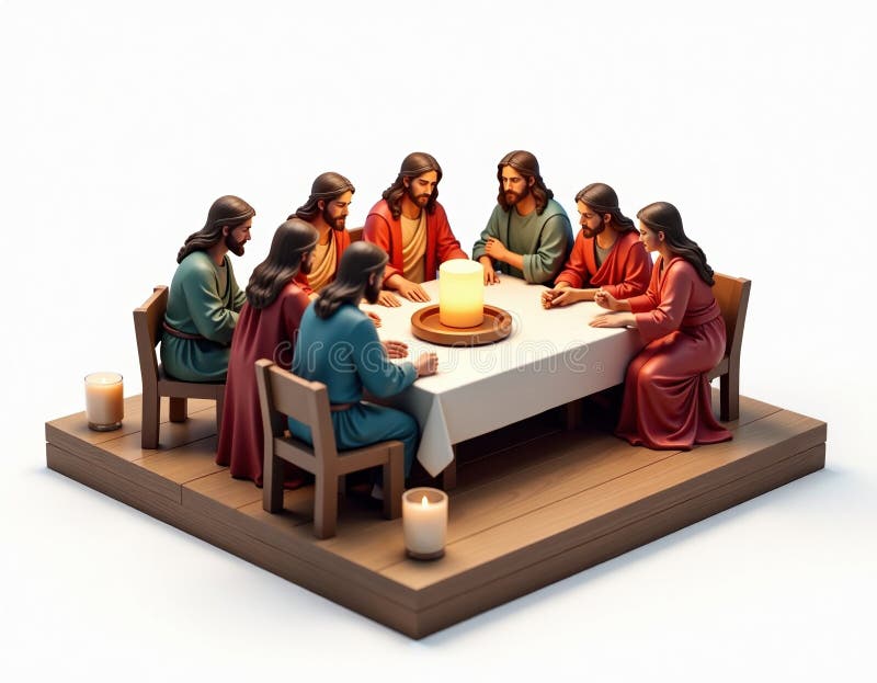 The Last Supper a Modern Interpretation Stock Illustration ...