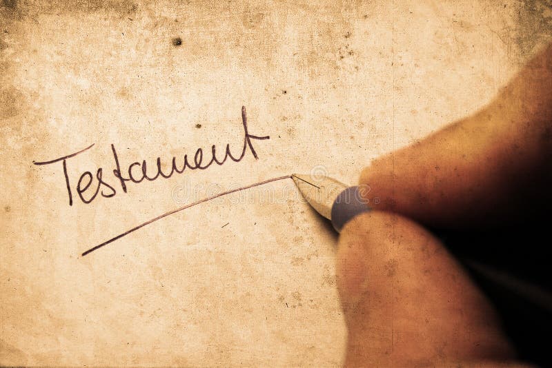 Last Will Icon in Cartoon Style Isolated on White Background. Funeral ...