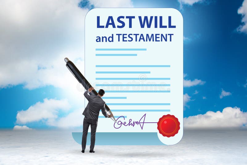 Last Will and Testament Legal Concept Stock Image - Image of writing ...