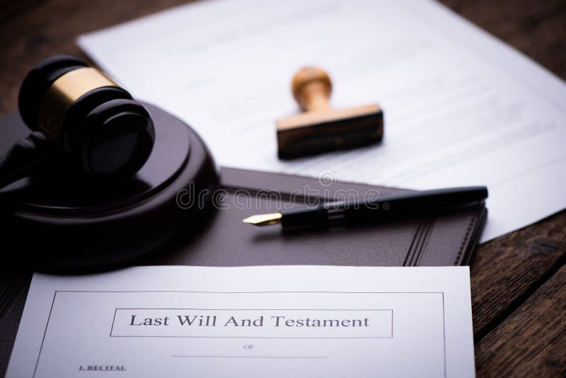 Last Will and Testament Document Stock Photo - Image of lawyer ...