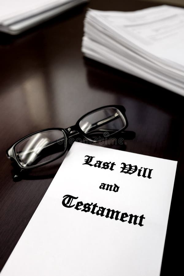 Last Will and Testament stock photo. Image of document - 13089542