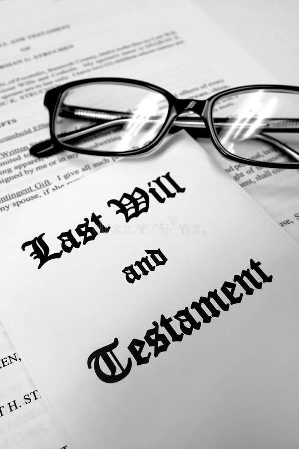 Last Will and Testament stock photo. Image of document - 13089542