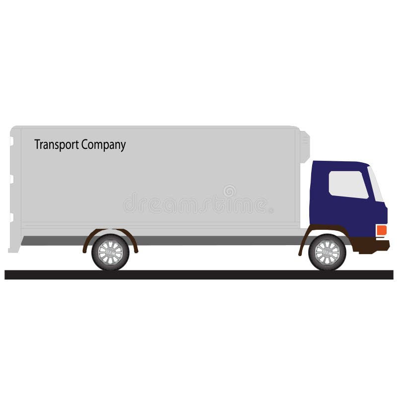 Lastbil vektor illustrationer. Illustration av metall - 11132392